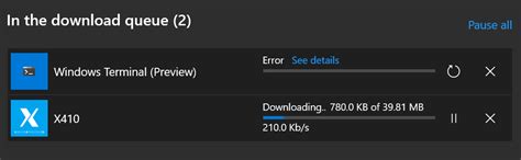 Cannot Download Windows Terminal Via Microsoft Store 0x8024001d