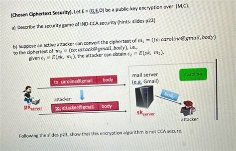 Solved Chosen Ciphertext Security Let Eg2ed Be A
