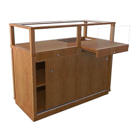 Jewelry Vision Classic Rectangle Horizontal Display Case Display Cases Showcases