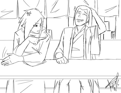 Safebooru 2boys Male Focus Monochrome Multiple Boys Naruto Senju