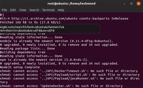 Chmod Cannot Access Apidockertimeoutsh No Such File Or