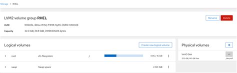 Chapter 19 Configuring Lvm Logical Volumes Using The Web Console Red