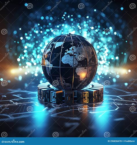 A Globe On A Computer Screen Stock Illustration Illustration Of Screen Computer 296836478