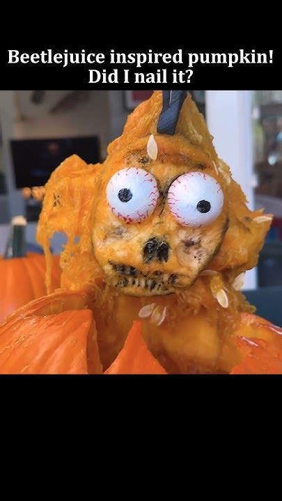 Beetlejuice Pumpkin Magic Shrunken Head And Worm Stencil 🎃🖤 Youtube