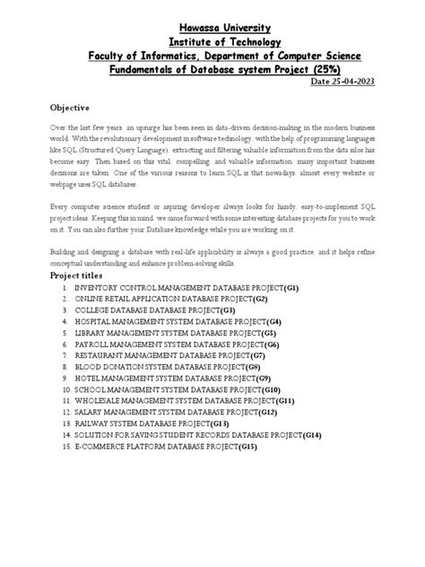 Assignment Project For Fds Pdf Databases Computer Science