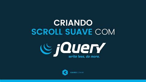 criando scroll suave com jquery youtube