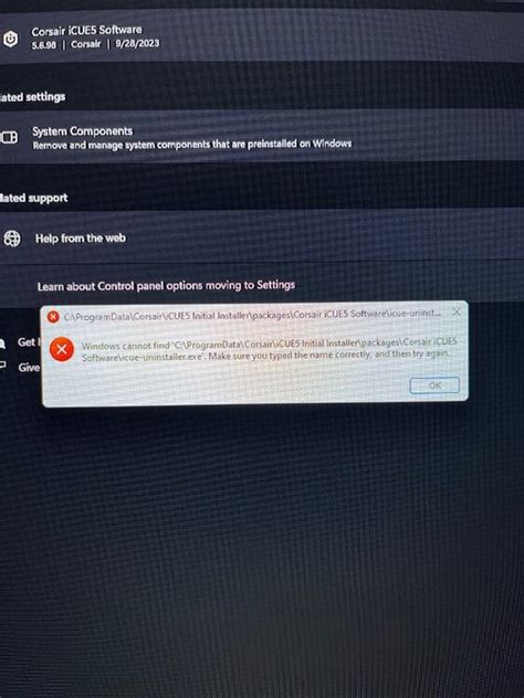 Not Able To Repair Or Uninstall Icue Software ICUE Software Troubleshooting Corsair Community