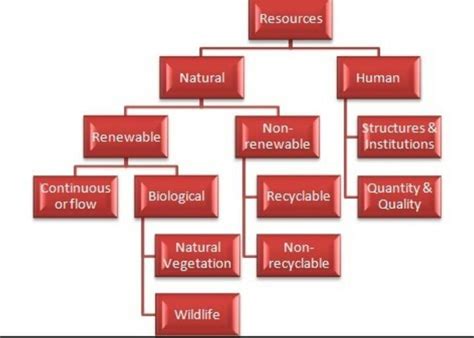 Prepare A Pictorial Chart Showing The Classification Of Resources Giving At Least A Suitable