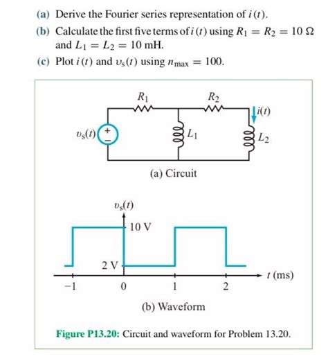 solved 13 20 voltage source vs t in the circuit of fig