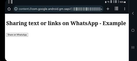 share to whatsapp link button from website using javascript 3 ways