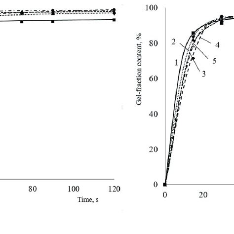 Dependence Of The Gel Fraction Content On The Curing Time Of The