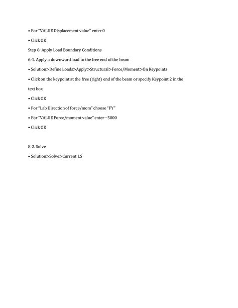 Mechanical Apdl And Ansys Steps DOC Physics Science