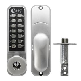 ASEC AS Series Easy Code Change Digital Lock With Key Override Optional Holdback Mm Latch