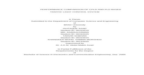 Pdf Traffic Light Control System A Thesis · 23 Complex Programmable
