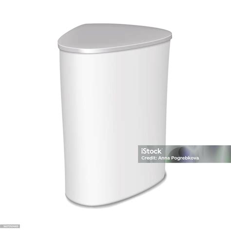 빈 흰색 삼각형 휴대용 전시 카운터 벡터 모형 무역 박람회 판촉 테이블 디스플레이 스탠드 현실적인 모형 디자인용 템플릿 3차원 형태에 대한 스톡 벡터 아트 및 기타 이미지