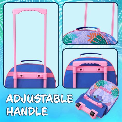 Disney Stitch Suitcase For Girls Carry On Stitch Travel Bag With Wheel