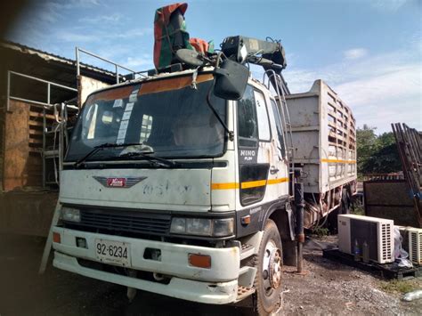 ตลาดซื้อขาย รถบรรทุก 10ล้อ สิบล้อ เพลาเดียว กระบะเหล็ก Hino ฮีโน่ สระบุรี มือสอง