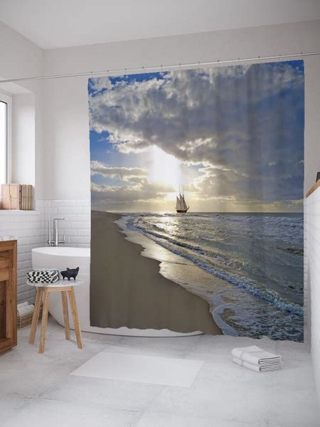 Штора для ванной 200x180 см JoyArty ширма плотные ширина 180 высота 200 ...