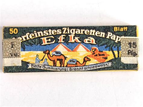Efka Zigarettenpapier Ungeöffnete Packung Steuerbanderole Mit Haken
