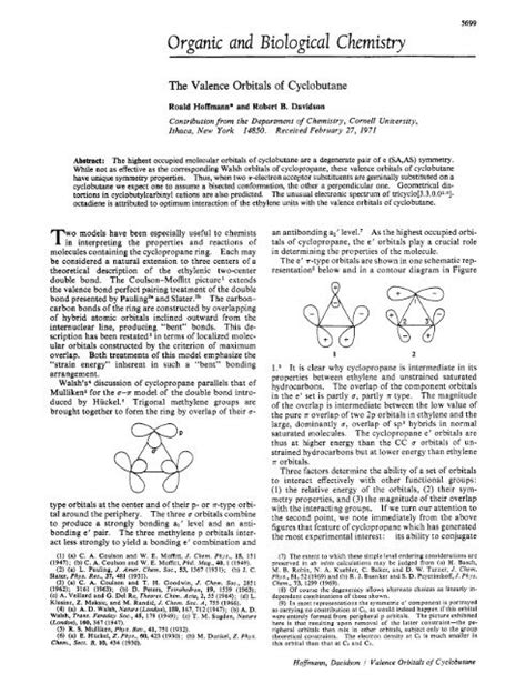 The Conservation Of Orbital Symmetry Woodward 1969 52 Off