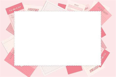 Premium Vector Pink Notepad Planner Set Vector