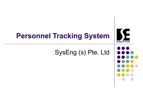 Zigbee Personnel Tracking System Ppt