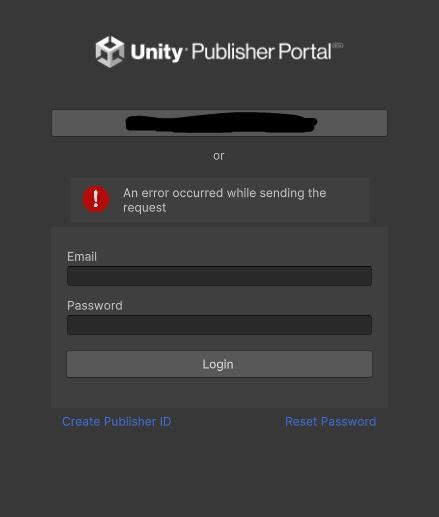 An Error Occurred While Sending The Request Unity Services Unity Discussions