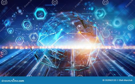 Exploration Of Communication Technologies Through Abstract Colorful Graphics Representing