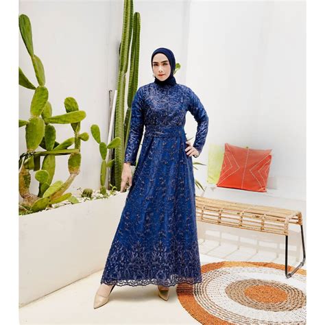 Jual Full Brukat Gamis Sarah Tile Allsize And Jumbo Bigsize Xxl Maxi