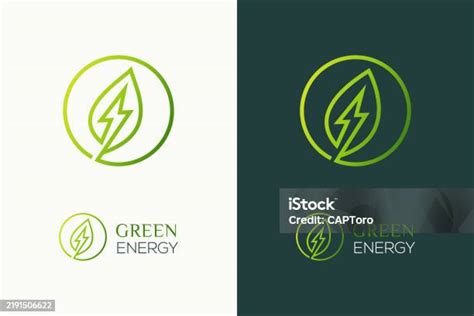 녹색 에너지 로고 기호 잎 및 재생 가능 솔루션 전력 산업을 위한 전기 표지판 0명에 대한 스톡 벡터 아트 및 기타 이미지 0명 개념 녹색 Istock