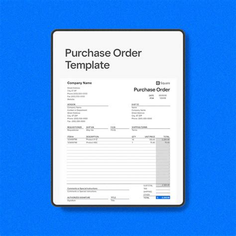 Free Printable Purchase Order Form Free Printables