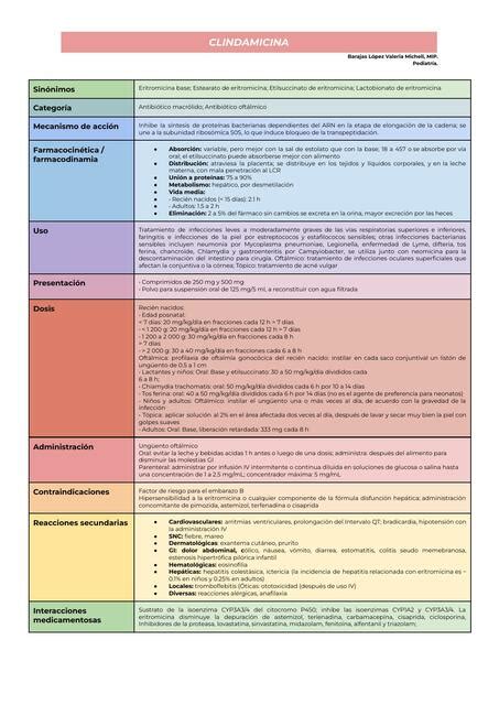 ERITROMICINA Valeria Michell Barajas UDocz