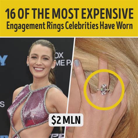 16 Of The Most Expensive Engagement Rings Celebrities Have Worn 16 Of