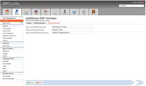 how to install php 7 as php fpm and fastcgi for ispconfig 3 on debian 8 jessie