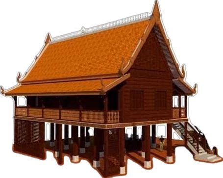 Traditional Khmer House In Cambodia Casa Tailandesa Detalles De La