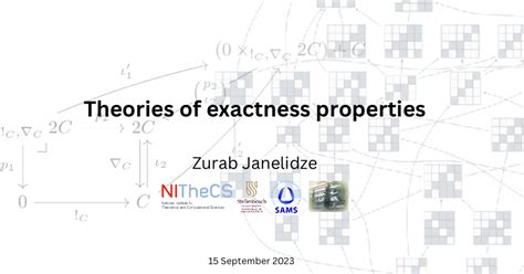 Theories Of Exactness Properties
