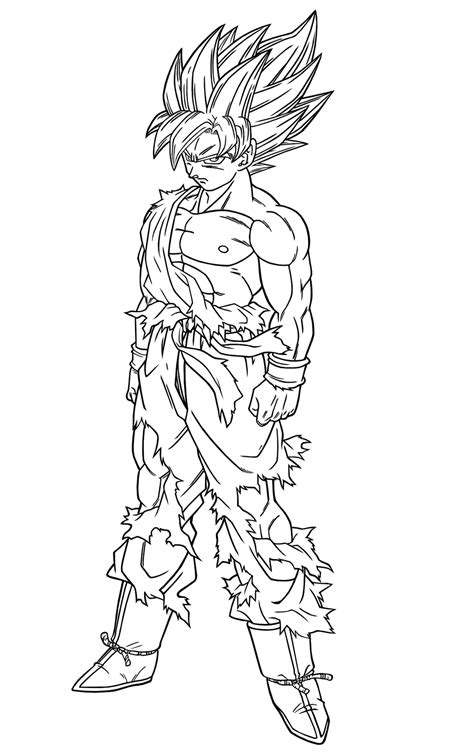 Dragon Ball Z Super Saiyan God Coloring Pages
