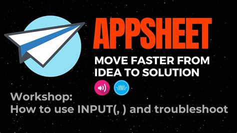 Appsheet Input Function Introduction And Troubleshoot Failed To Save Popular Video Youtube