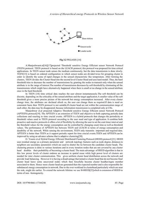 A Review Of Hierarchical Energy Protocols In Wireless Sensor Network Pdf