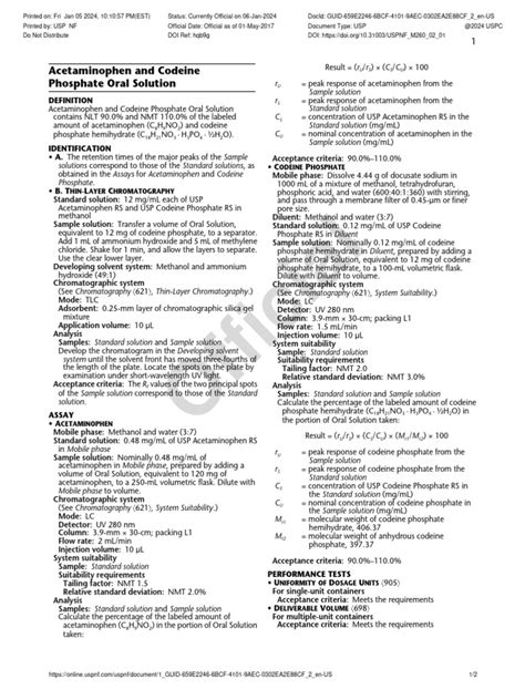 Acetaminophen And Codeine Phosphate Oral Solution Usp Download Free