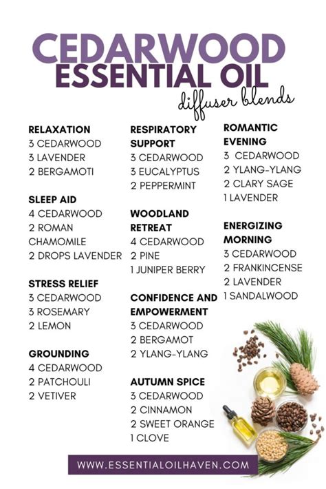 12 Fabulous Cedarwood Essential Oil Blends For Your Diffuser