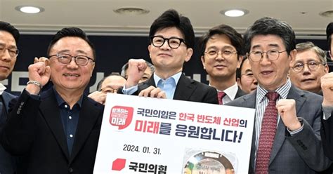 한동훈 반도체 현장 간담회