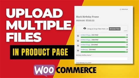how to upload multiple files in product page woocommerce woocommerce
