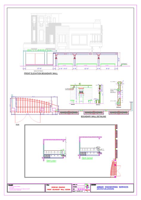 Architectural Section Elevation Floor Plan Detail Drawing Autocad