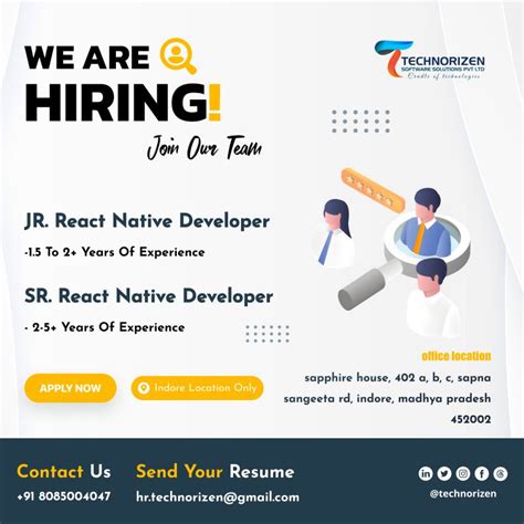 Technorizen Software Solutions On Linkedin Reactnativedeveloper