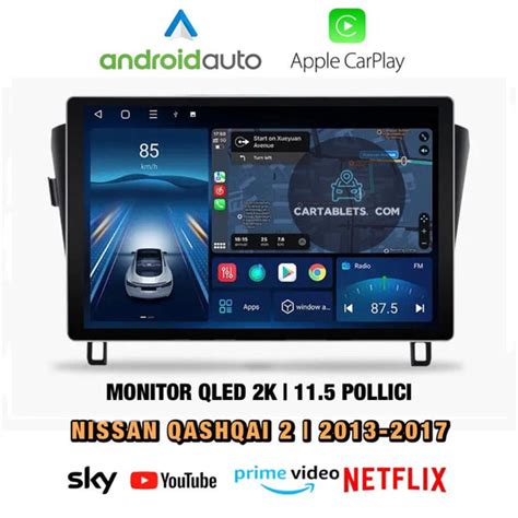 NISSAN QASHQAI J11 | APPLE CARPLAY ANDROID AUTO | TELECAMERA POSTERIORE ...