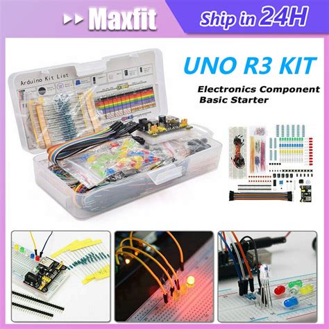 Jual Arduino Uno R3 Starter Kit Paket Lengkap Belajar Compatible 2