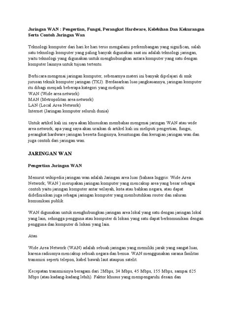 Jaringan Wan Pdf