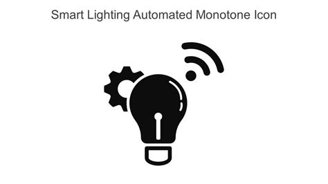Smart Lighting Automated Monotone Icon In Powerpoint Pptx Png And