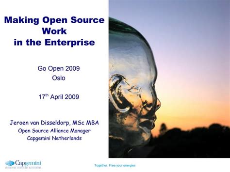 Jeroen Van Disseldorp Making Open Source Work In The Enterprise Ppt